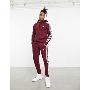 adidas Originals - adicolor - Joggers bordeaux con 3 strisce-Rosso ...