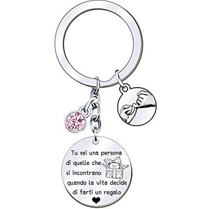 MNBVBV Portachiavi Regalo Amica Compleanno Regalo Collega Idee Regalo ...