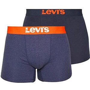 Levi's Solid Basic Men's Boxers 2 Pack Slip Boxer, Tangerine Tango, L ...