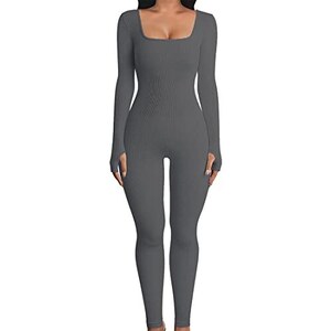 EUDOLAH Jumpsuit Modellante Tuta Lunga Donna Shapewear Dimagrante Push ...