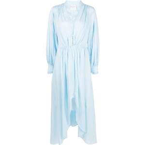 Forte Forte Abito lungo con ricamo - Blu - Stileo.it