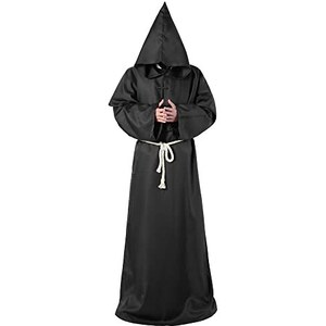 LGZIN Costume da Monaco Medievale, Costume da Monaco Sacerdote ...