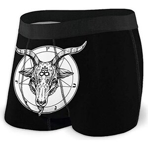 934 Uomo Boxer Shorts Baphomet Capra Satanica Boxer Slip Flessibile ...