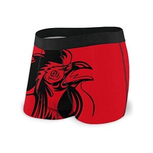 934 Mutande Uomo Boxer Bandiera Gallo Gallo Rosso 2 Boxer da Uomo ...