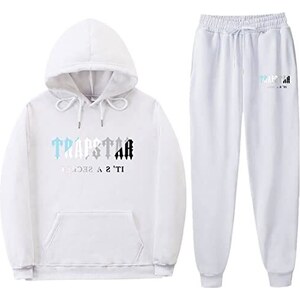 NIUHE Tuta Trapstar London Shooters per Uomo 2 Pezzi Tuta Sportiva ...