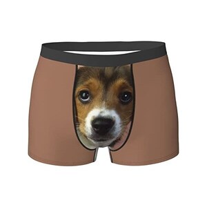 IUBBKI Boxer da Boxer Divertenti da Uomo per Cani, Fiori di Uccelli ...