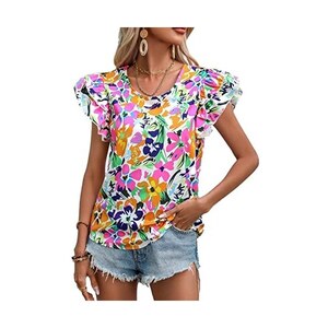 BROLEO Top Estivo da Donna, Top Estivo con Scollo a U Casual ...