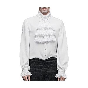 Vagbalena Camicia da Pirata da Uomo Camicia Gotica Medievale vittoriana Rinascimentale da ...