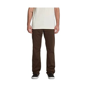 Volcom Frickin Modern Stret Pantalone, Marrone Scuro, S Uomo - Stileo.it