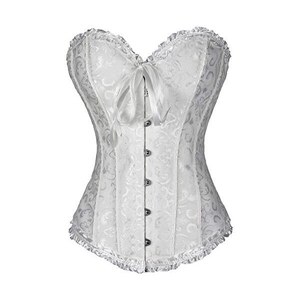 FeelinGirl Corsetto Donna Push Up Corpetto Allacciare Corsetti Overbust ...