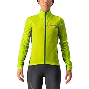 CASTELLI 4521529-383 SQUADRA STRETCH W JACKET ELECTRIC LIME/DARK GRAY ...