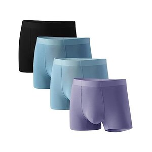 Yinitoo Boxer Uomo Mutande Intimo Elasticizzato Boxers Uomo Cotone ...