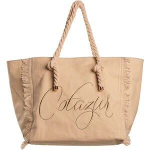 COTAZUR Borsa da mare in beige - Stileo.it
