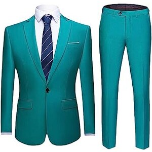 ZouoYYii Completo da Uomo Completo da Giacca Formale Scuro Pantaloni da ...