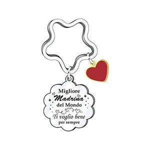 POIUYTRE Regali Natale Madrina Portachiavi Madrina Regalo Madrina ...