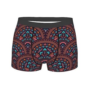 ZORIN Boxer da uomo Tribal Art Etnico Geometrico Traspirante Mens ...