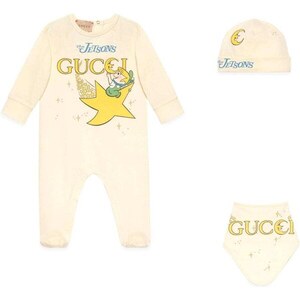 Gucci Kids Set di 3 tutine con stampa - Toni neutri - Stileo.it