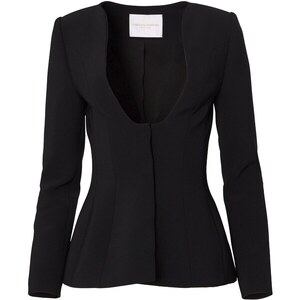 Carolina Herrera Blazer con scollo a U - Nero - Stileo.it