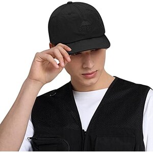 Clakllie Flat Brim Baseball Cap Gentile Short Bill Cap Nylon ...