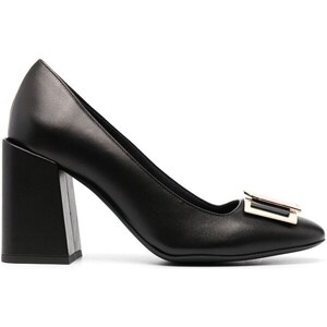 Furla Pumps Emma 90mm con placca logo - Nero - Stileo.it