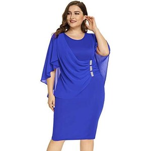 Hanna Nikole Plus Size Abito Tubino con Paillettes da Donna Plus Size ...