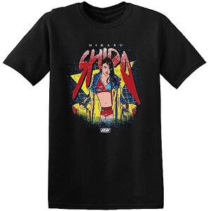 KIGA all Elite Wrestling Hikaru Shida Falcon Arrow T-Shirt Black S ...