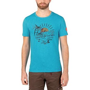 Timezone Watercolor Palms T-Shirt, Blu (Cancun Blue 3741), S Uomo ...