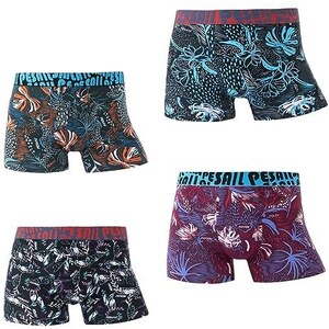 Palleon Confezione da 4 boxer da uomo, colorati e divertenti, in stile ...
