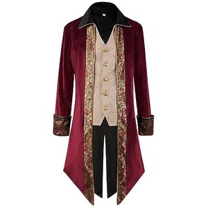 Darringls Steampunk Frack cappotto gotico medievale cappotto punk ...