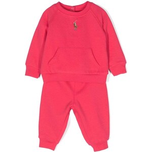 Ralph Lauren Kids Tuta sportiva Polo Pony - Rosa - Stileo.it