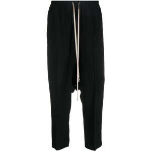 Rick Owens Pantaloni crop con cavallo basso - Nero - Stileo.it