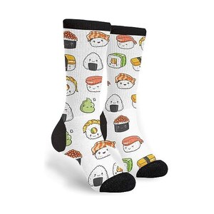 351 Donna Uomo Calze Da Trekking Vari Sushi Kawaii Calze Da Lavoro ...