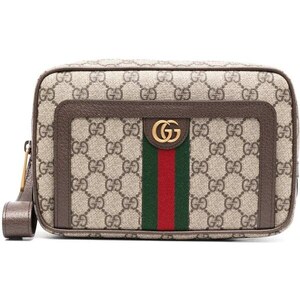 Gucci Clutch mini Ophidia GG Supreme - Toni neutri - Stileo.it