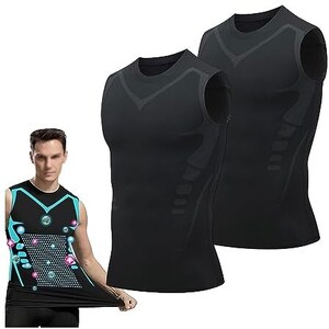 GOZYLA Nuovo Body Shaper Ionico da Uomo, Canotta Snellente e Modellante ...