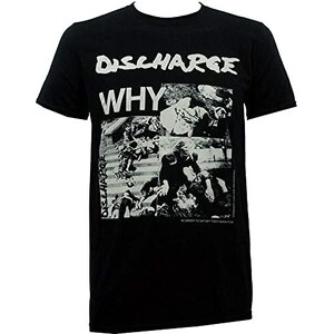 DIQUE Discharge Band Why Album Cover Men T-Shirt Black 3XL - Stileo.it