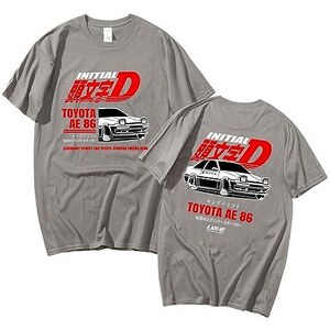 XSLGOGO Manga Initial D T-Shirt Takumi Fujiwara Top Bunta Fujiwara Tee ...