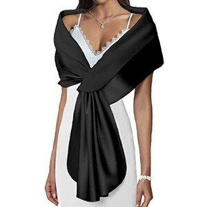 Atigy Stola Scialle da Donna in Raso Elegante Scialle da Sposa Bolero ...