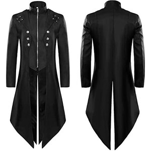 Darringls Steampunk Frack cappotto gotico medievale cappotto punk ...