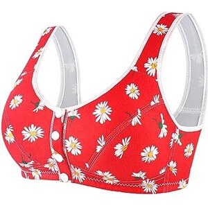 SmamZ per Le Donne Senza Filo Intimo di Cotone Chiusura Frontale ...