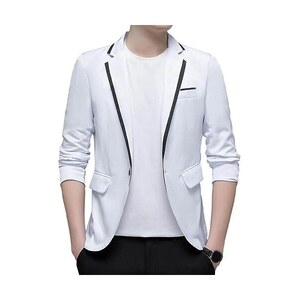 COSKTIARL Giacche da Abito da Uomo - Blazer Monopetto con Risvolto Slim ...