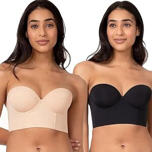 ONSMO Lucilift - Low Back Strapless Bra - Premium Fabric, Lucilift Strapless Bra, Push up ...