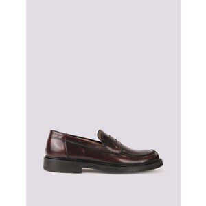 ANDREA MORANDO MOCASSINO CON PENNY FRONTALE IN PELLE SPAZZOLATA ...