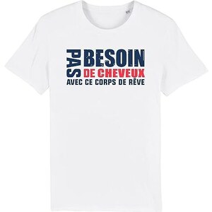 La French Touch T Shirt Pas Bisoin de cheveux - pour homme - Coton 100% ...