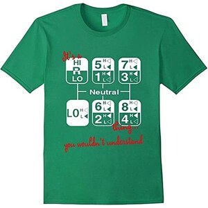 jargon 18 Speed Transmission Trucker Tee Shirt Green XL - Stileo.it