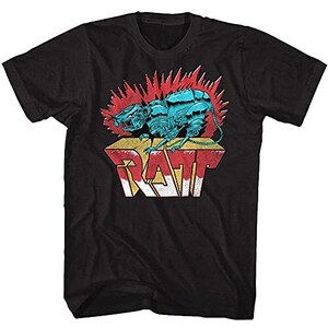 titian RATT Robot Rat Men's T Shirt Metal Album Cover Art Concert Tour ...