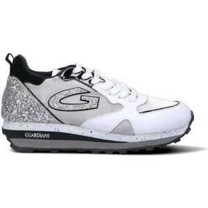 ALBERTO GUARDIANI Sneaker donna bianca/argento in pelle SNEAKERS ...