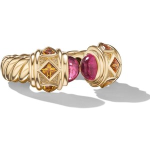 David Yurman Anello Renaissance in oro giallo 18kt con rubellite e ...