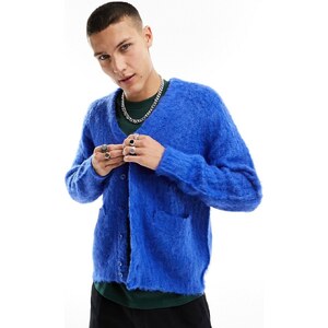Obey - Patron - Cardigan blu testurizzato - Stileo.it