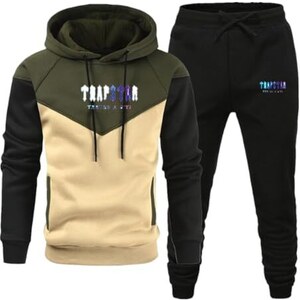XUEQINGDE Tuta Trapstar London Color-Block per Uomo,Jogging Sportiva ...