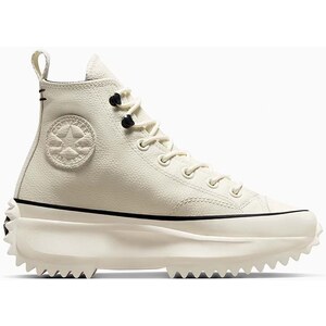 Converse scarpe da ginnastica in pelle Run Star Hike donna colore beige ...